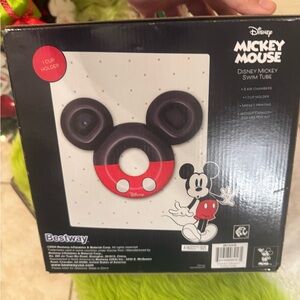 Disney | Other | Disney Mickey Mouse Red And Black Swim Ring With Cup ...